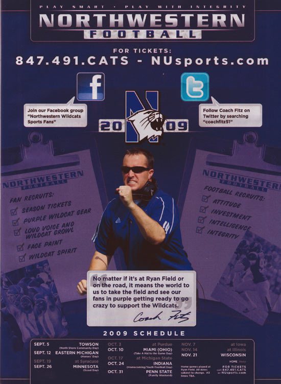 NU 2009 Ad Copy | HailToPurple.com